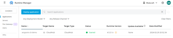 Deploy Mule Applications to CloudHub with Anypoint-CLI-v4